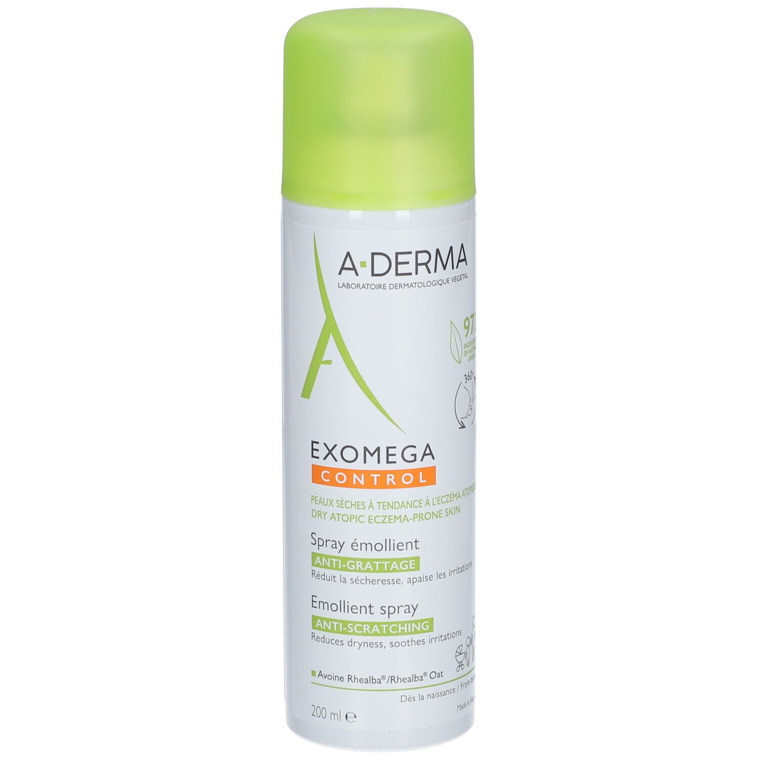 A-DERMA EXOMEGA CONTROL Spray émollient anti-grattage 200 ml - Redcare ...