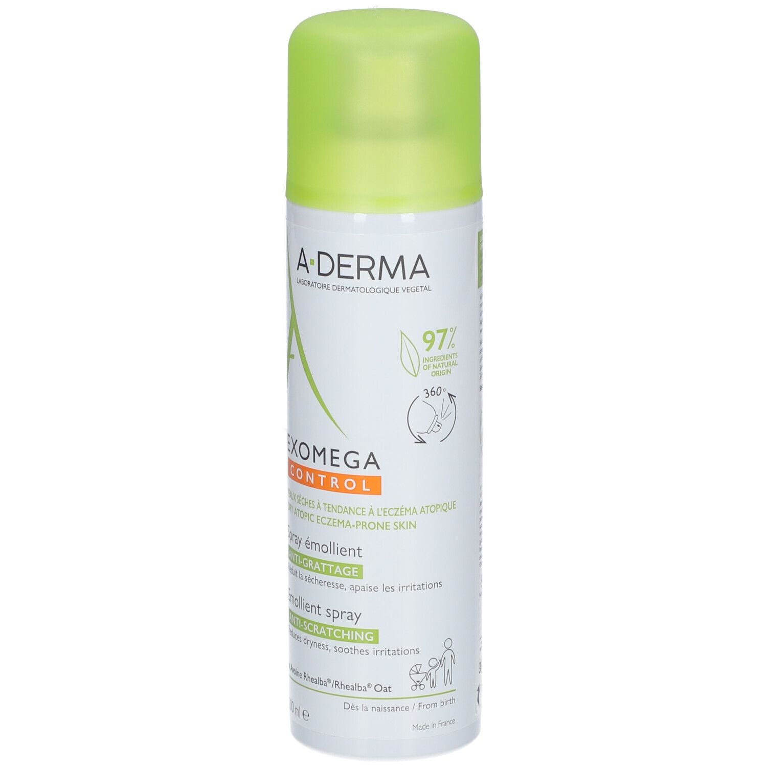 A-DERMA EXOMEGA CONTROL Spray émollient anti-grattage 200 ml - Redcare ...