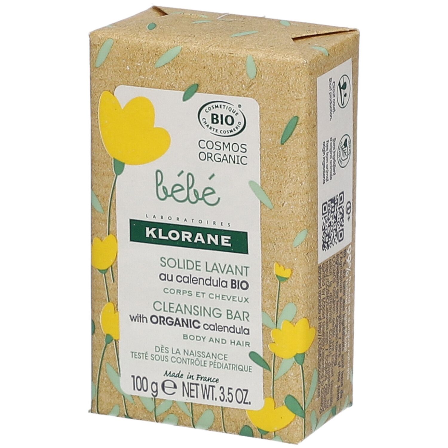 KLORANE Bébé Solide lavant certifié BIO 100 g - Redcare Pharmacie