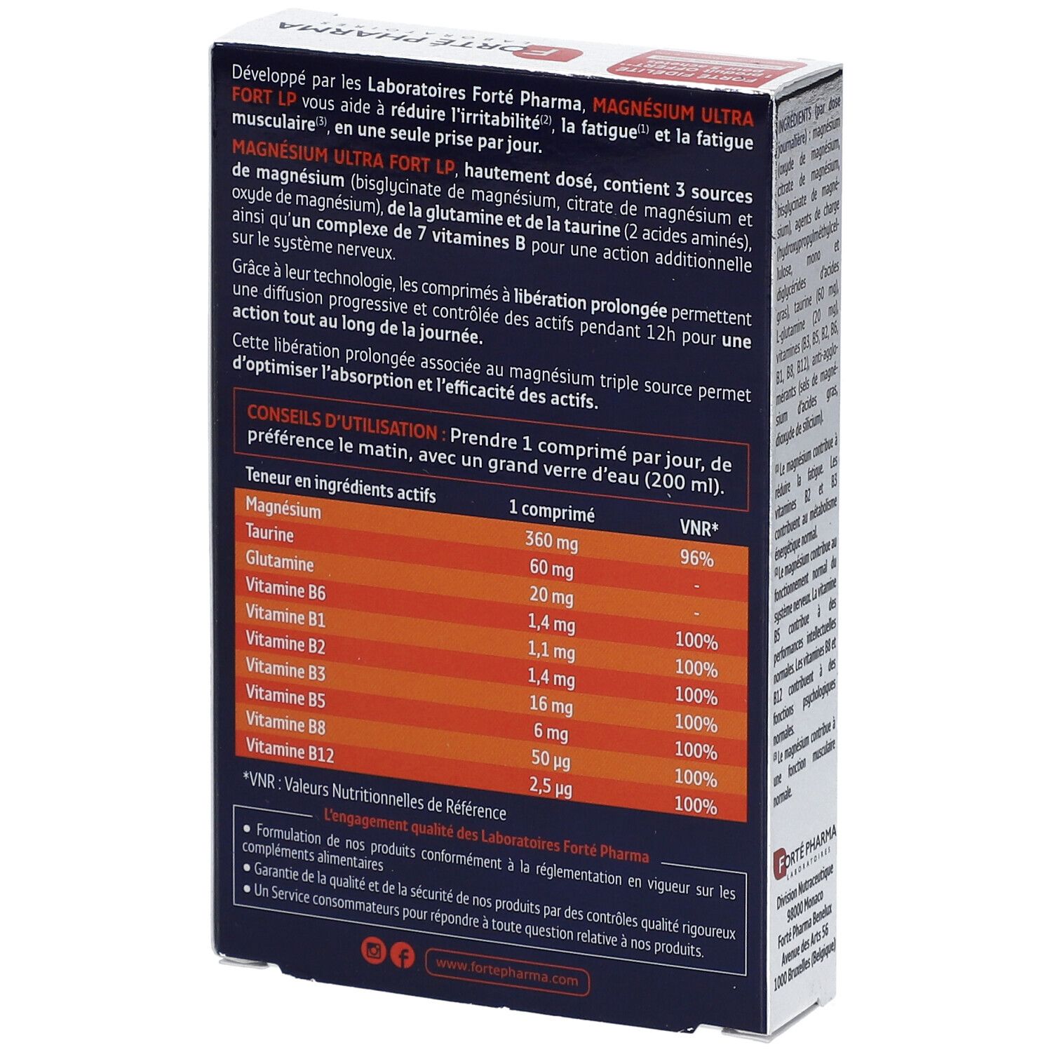 Forté Pharma MAGNÉSIUM ULTRA FORT 30 pc(s) - Redcare Pharmacie