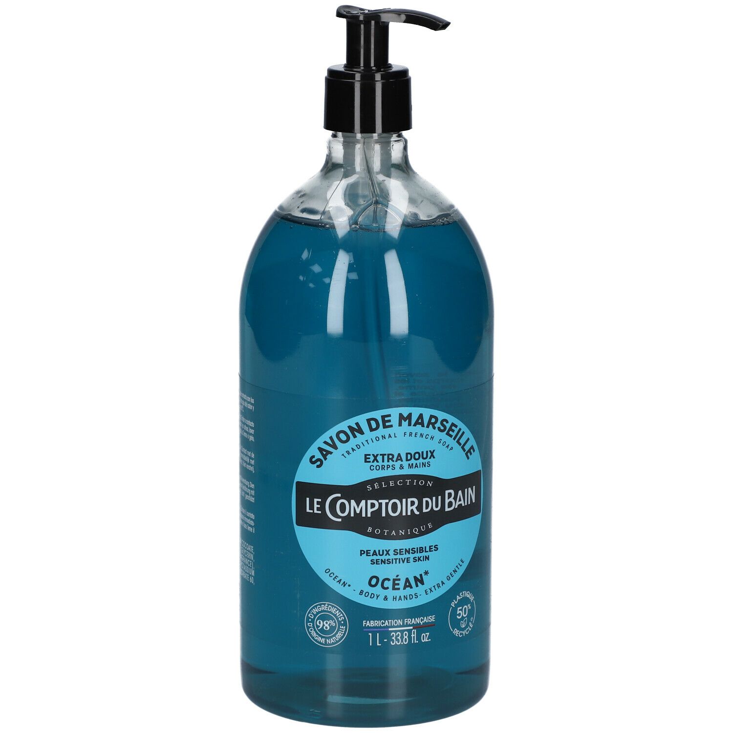 Le Comptoir du Bain Savon Traditionnel de Marseille Océan 1000 ml ...