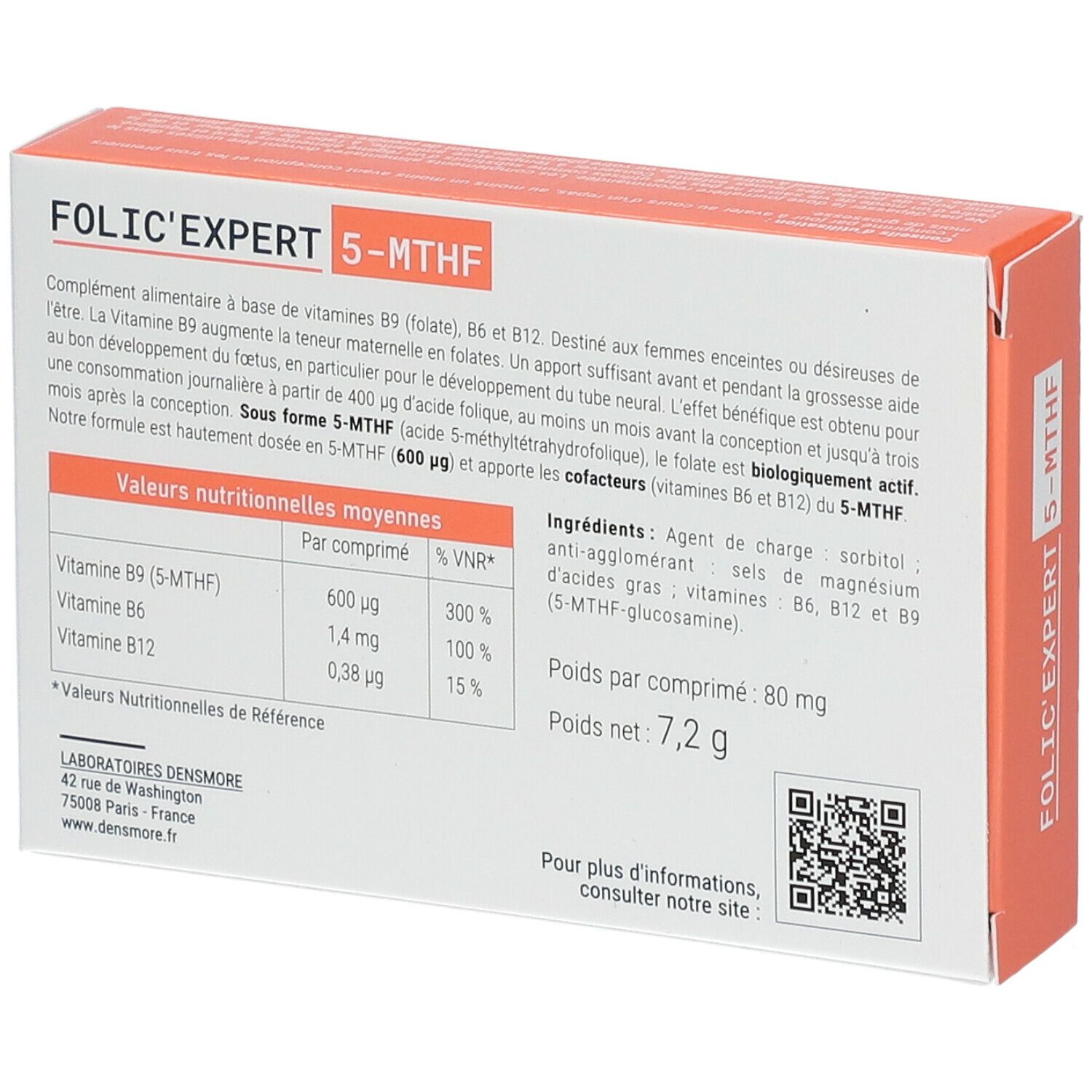 Folic'Expert 5-MTHF 90 pc(s) - Redcare Pharmacie