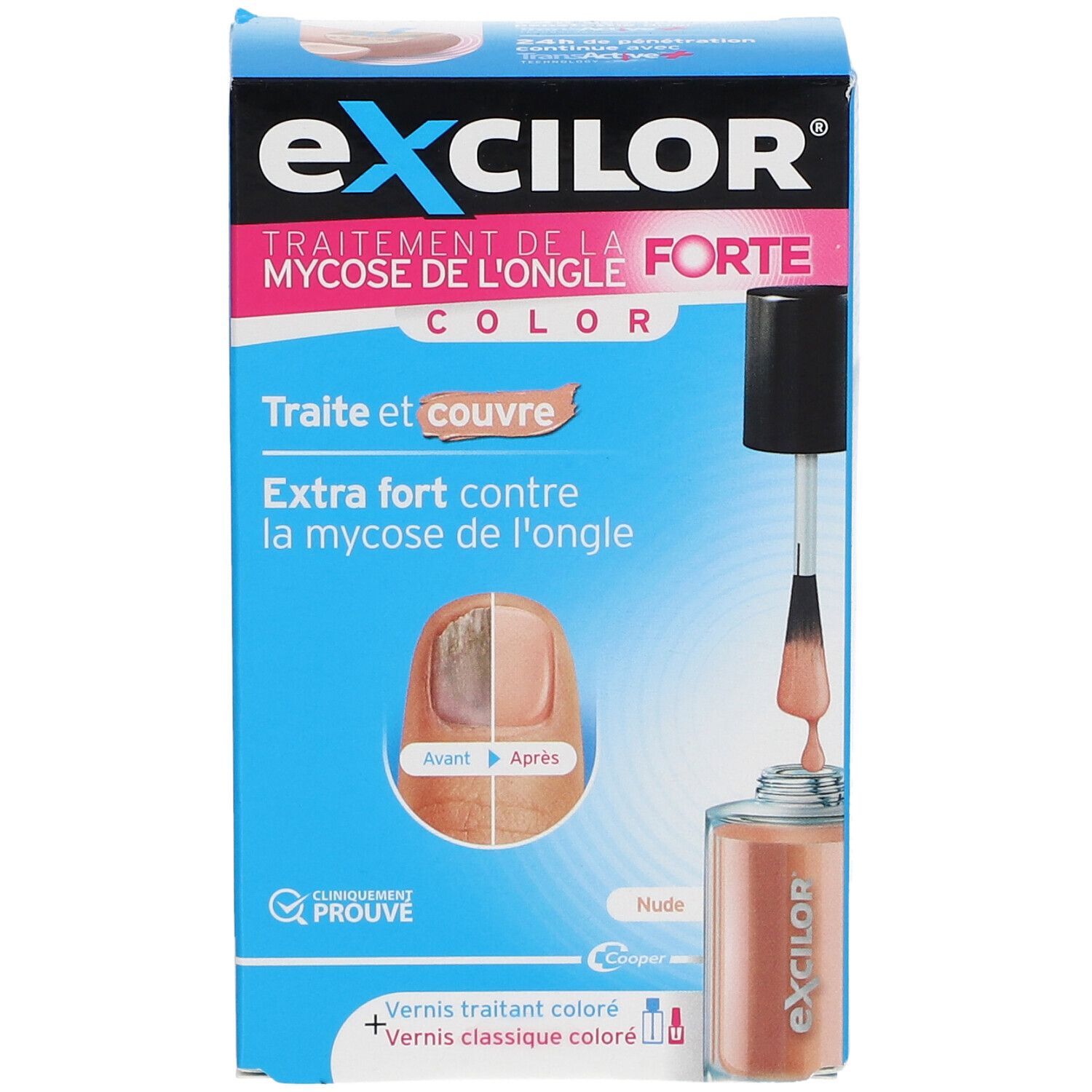 eXcilor® FORTE Color Traitement de la Mycose de l'Ongle Nude 30 ml ...