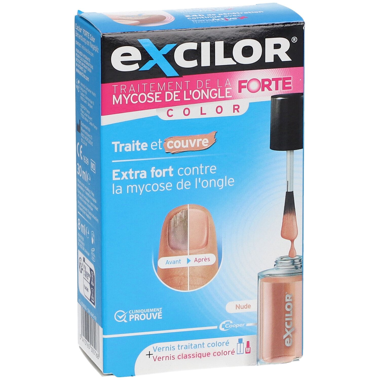 eXcilor® FORTE Color Traitement de la Mycose de l'Ongle Nude 30 ml ...