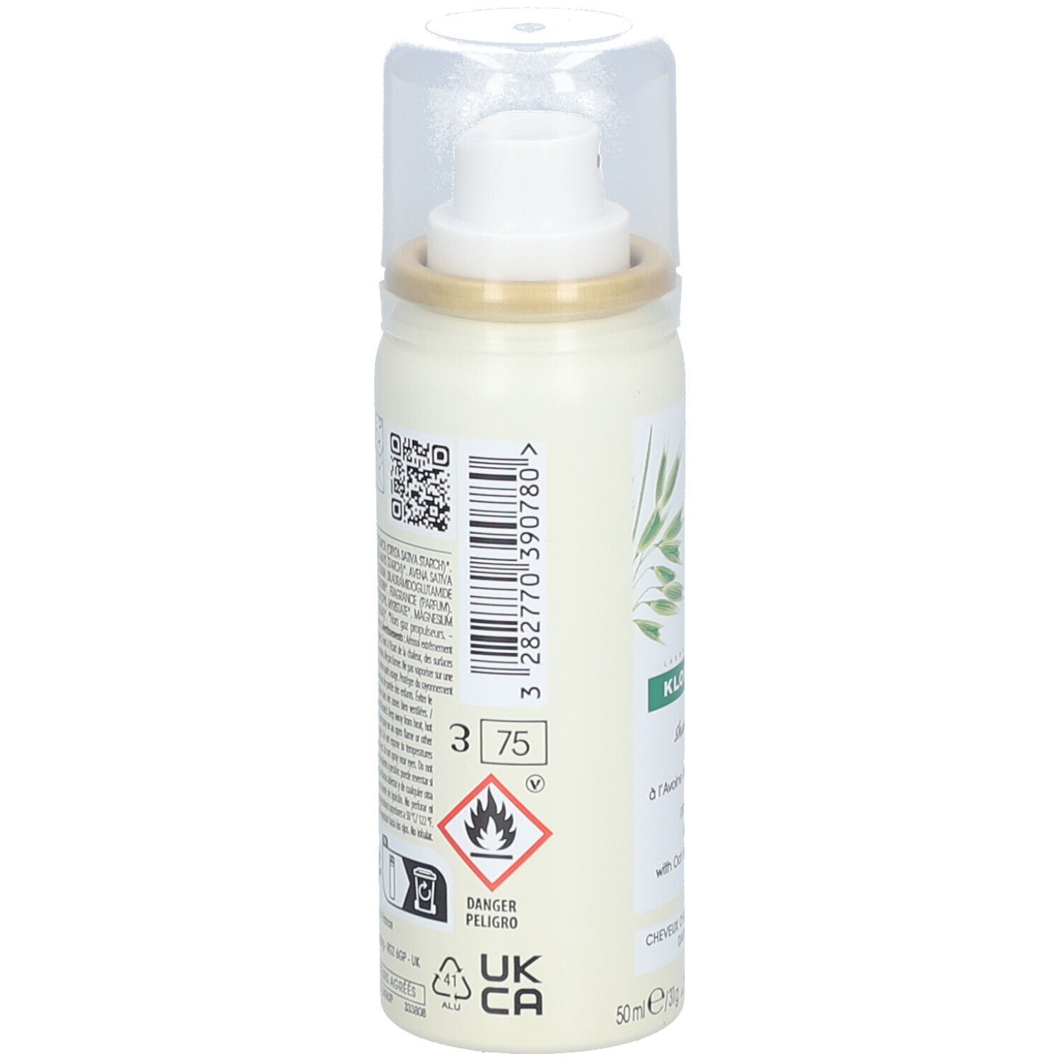 KLORANE Shampoing sec teinté EXTRA-DOUX à l'Avoine et Céramideᴸᴵᴷᴱ 50 ...