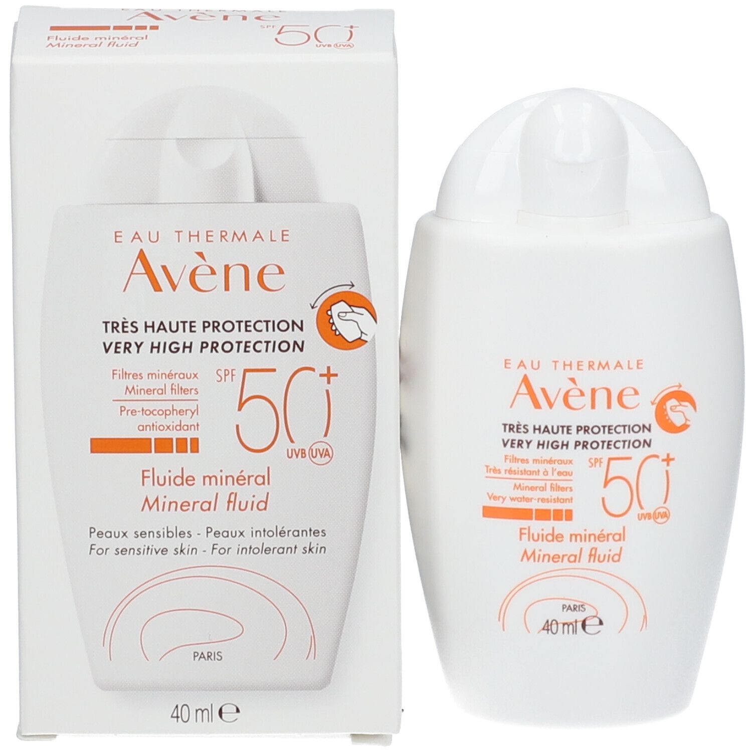 AVENE Fluide minéral SPF50+ 40 ml - Redcare Pharmacie