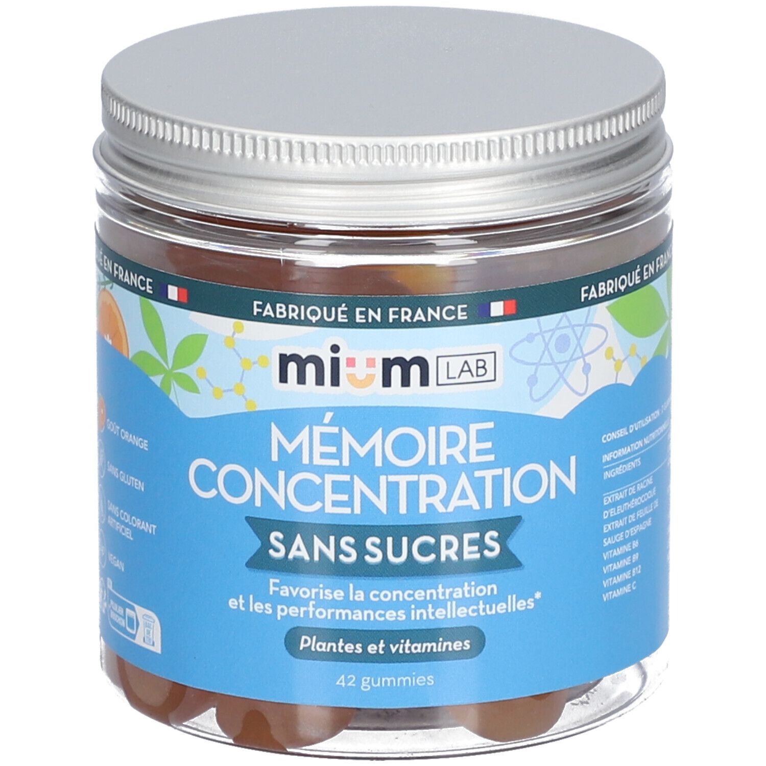 Mium Lab Gummies Mémoire et Concentration 42 pc(s) - Redcare Pharmacie