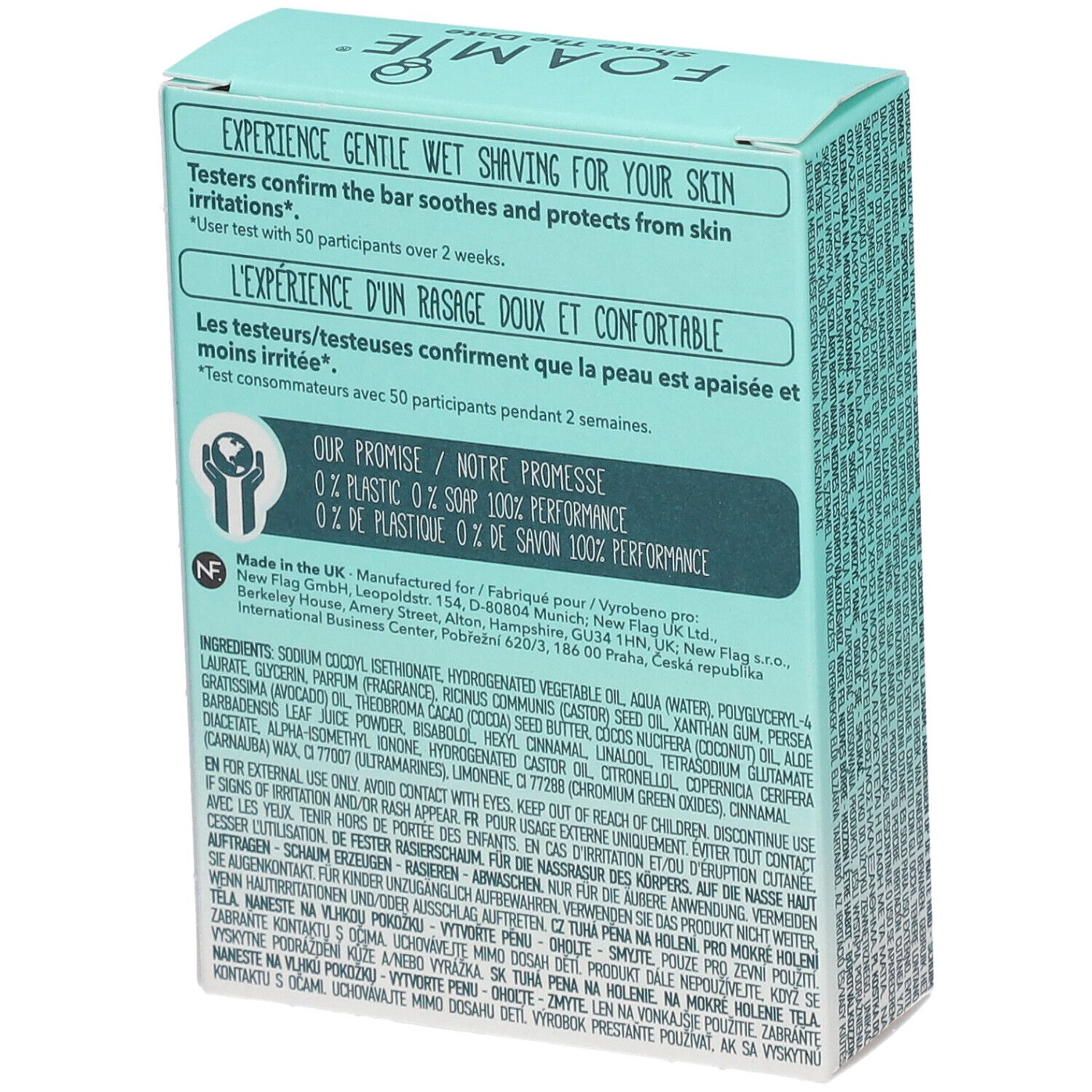 FOAMIE® Mousse de Rasage solide 70 g - Redcare Pharmacie