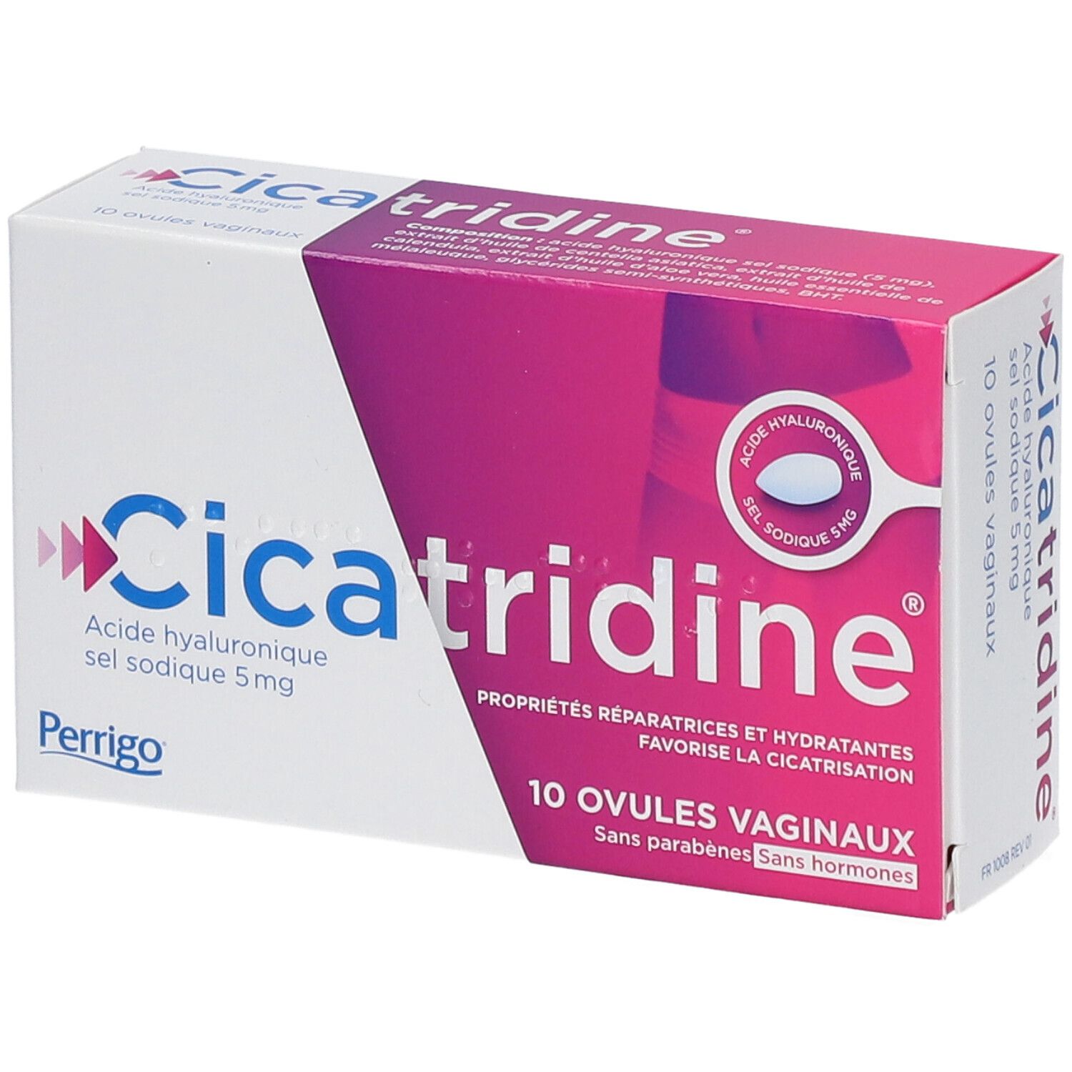 Cicatridine 10 Ovules Vaginaux à l’Acide Hyaluronique, Cicatrisation de ...