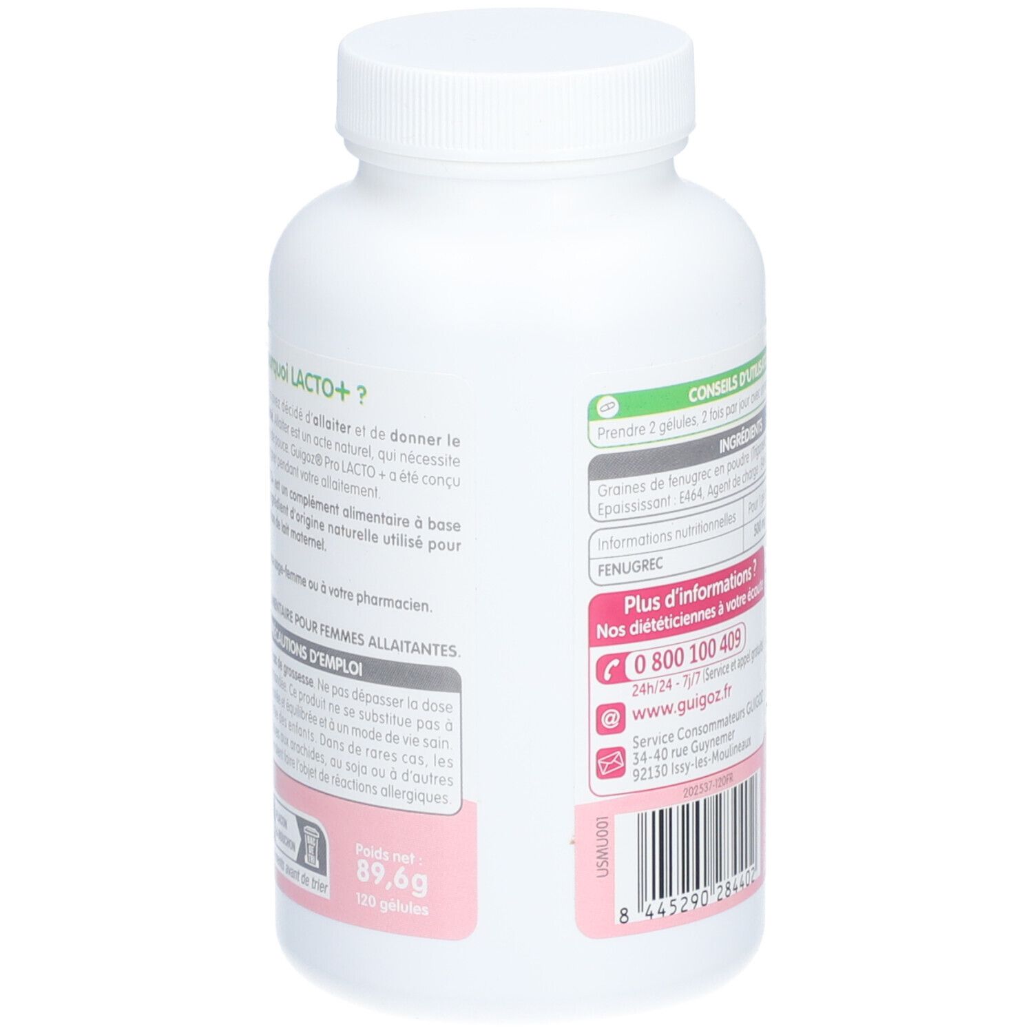 GUIGOZ PRO LACTO+ GELUL 120 Gélule 120 pc(s) - Redcare Pharmacie