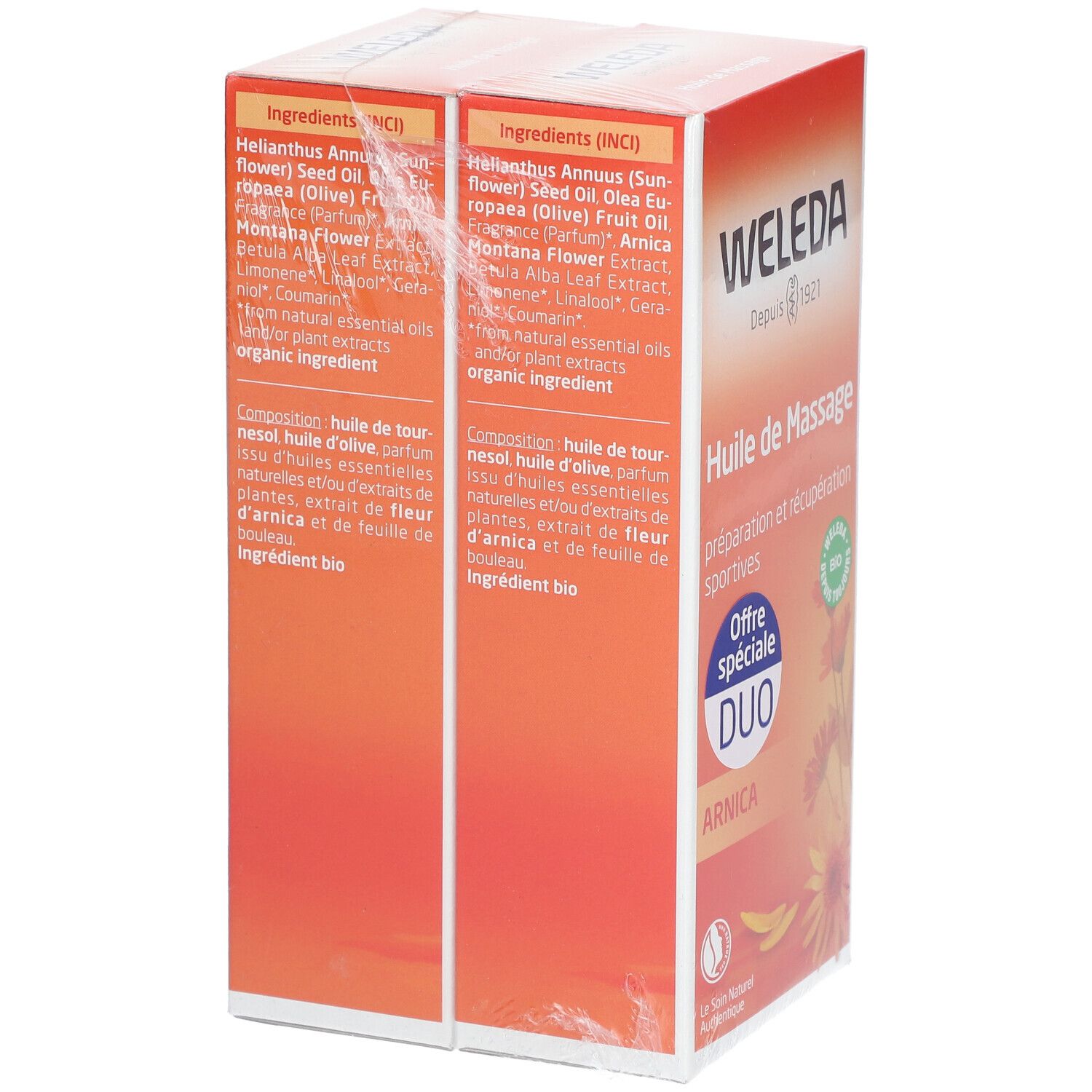 WELEDA Huile de Massage à l'Arnica DUO 400 ml - Redcare Pharmacie