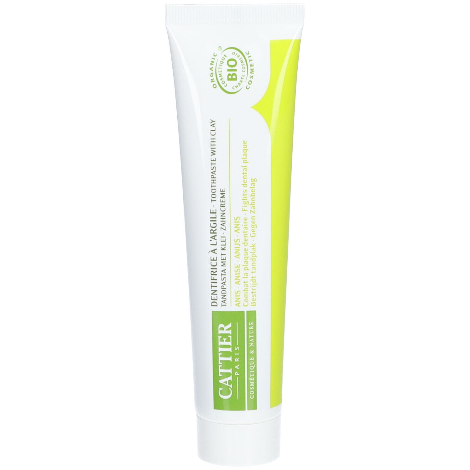 CATTIER Dentifrice reminéralisant à l'argile - Goût anis 75 ml ...