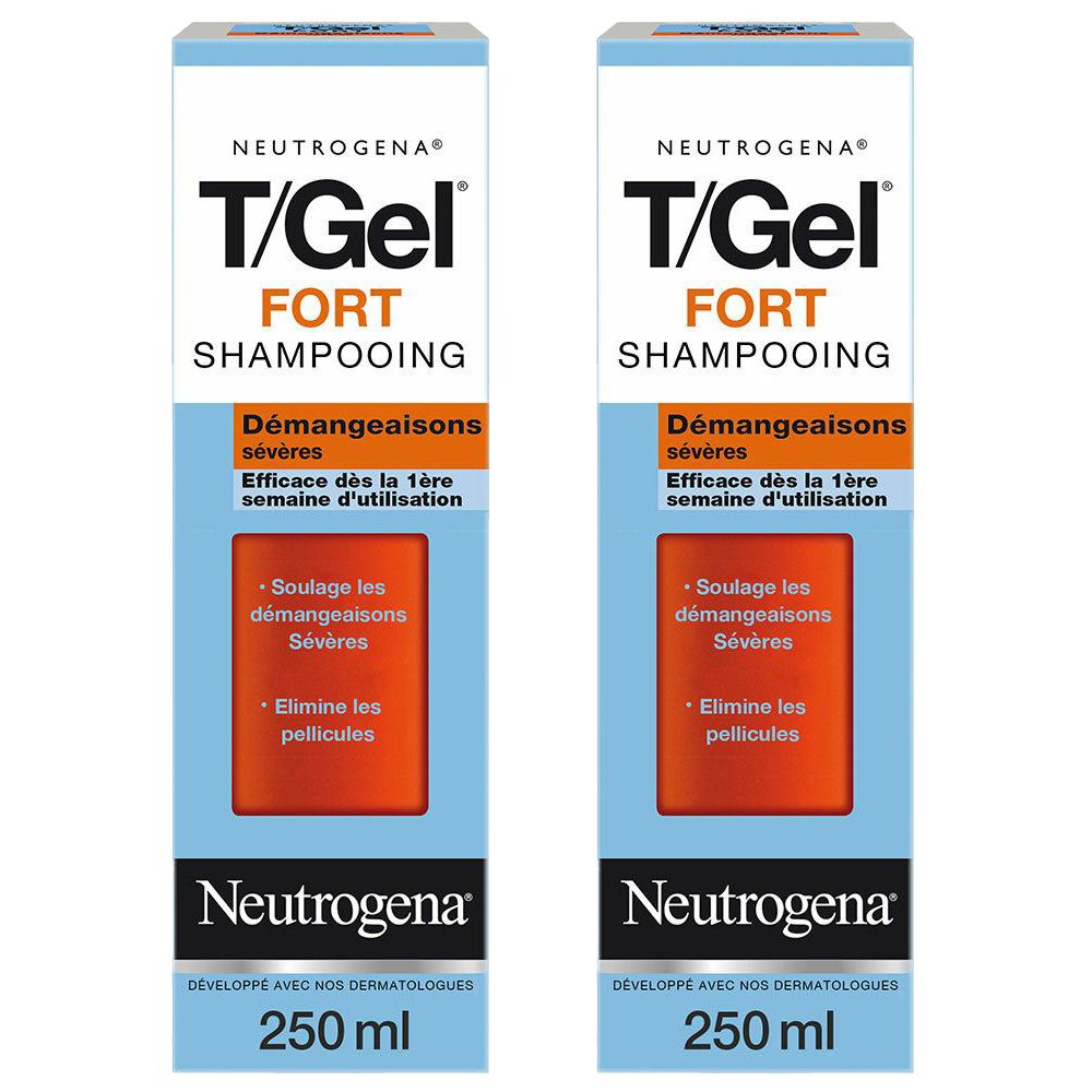 Neutrogena® T/Gel® Fort Shampooing Démangeaisons Sévères 2x150 ml ...