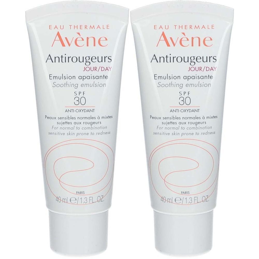 Avène Antirougeurs JOUR Emulsion apaisante 2x40 ml - Redcare Pharmacie