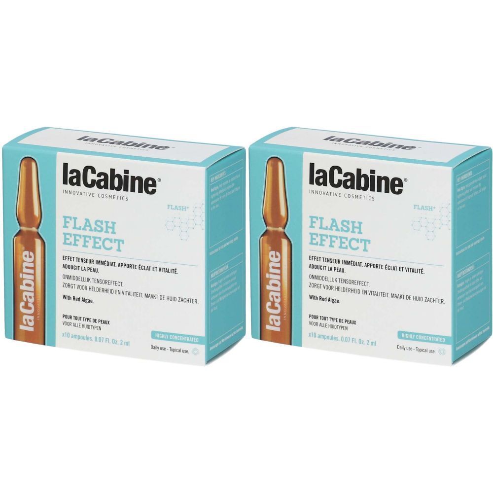 LaCabine® Flash Effect Ampoules 2x20 ml - Redcare Pharmacie