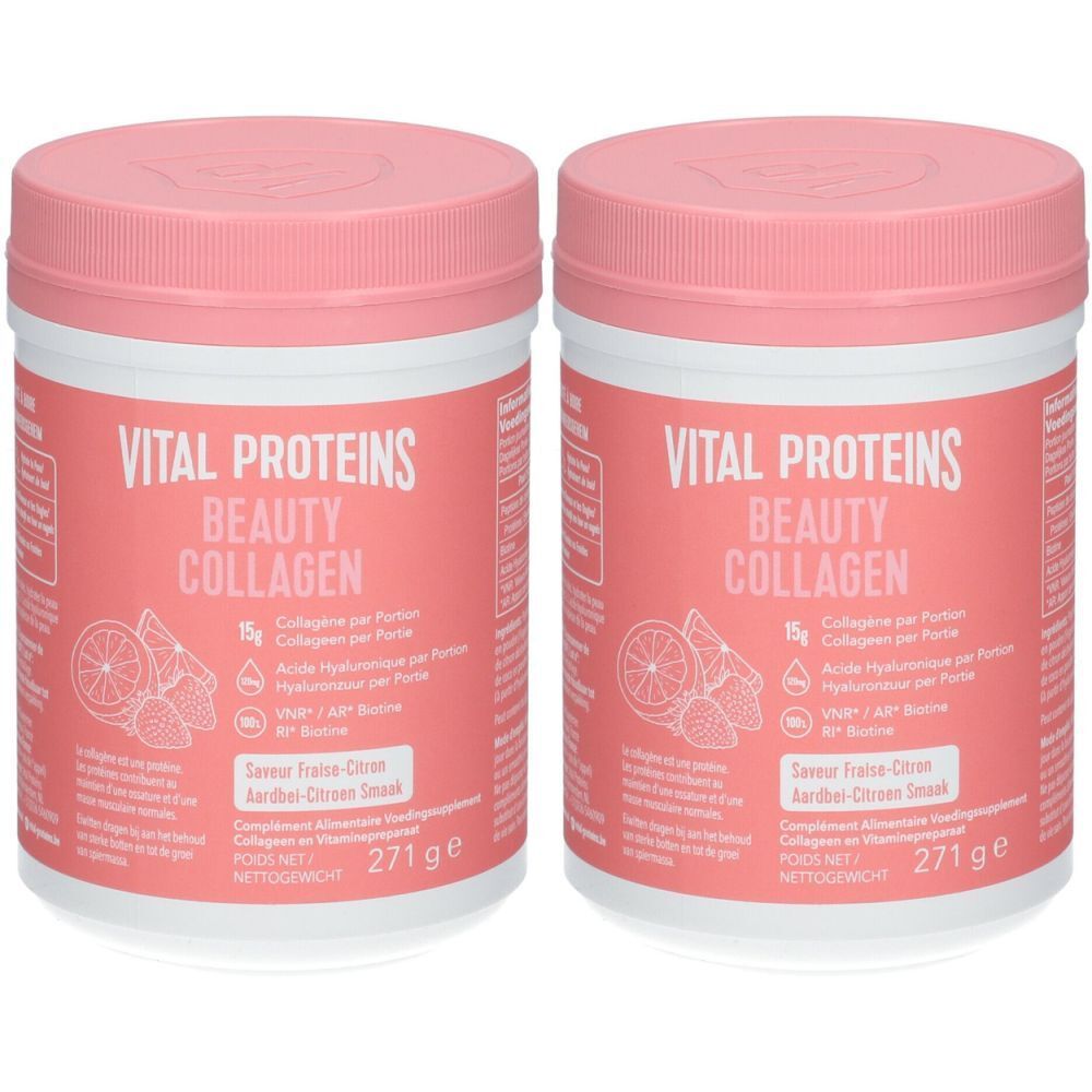 VITAL PROTEINS Beauty Collagen Fraise et Citron 2x271 g - Redcare Pharmacie