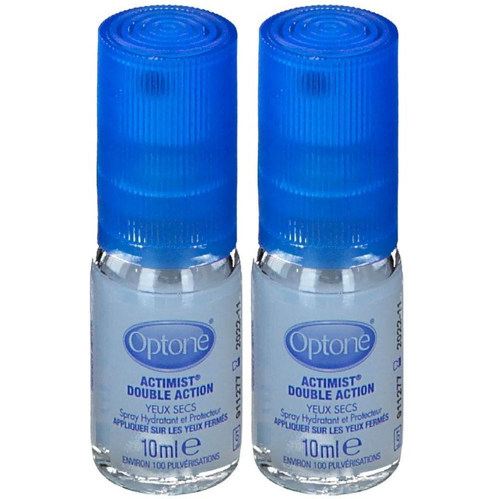 Optone ActiMist 2en1 Yeux sec 2x10 ml - Redcare Pharmacie