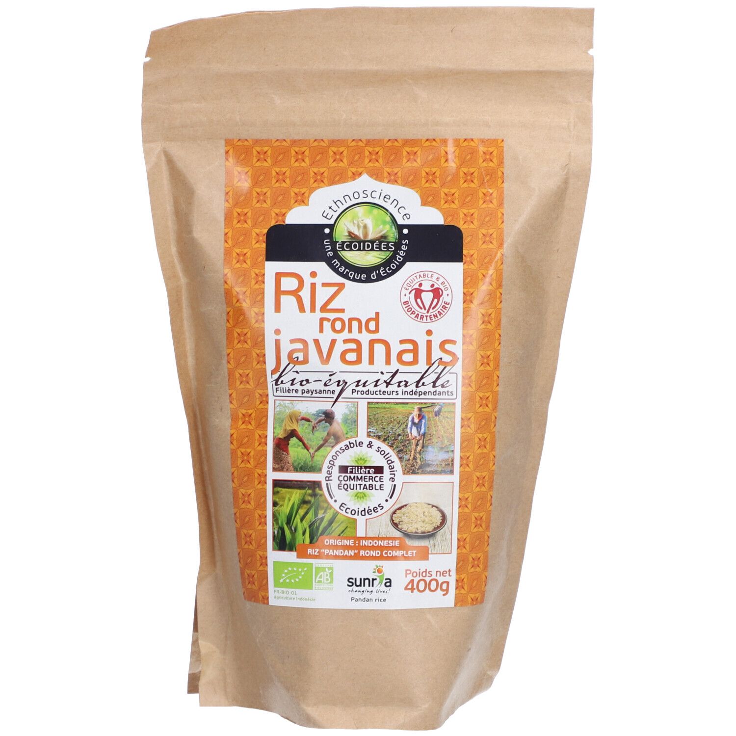 Ethnoscience Riz rond javanais 400 g - Redcare Pharmacie