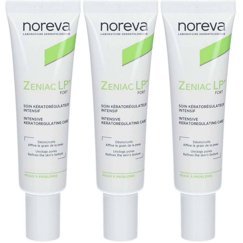Noreva Laboratoires Zeniac Soin kérato-régulateur intensif LP fort 3x30 ...