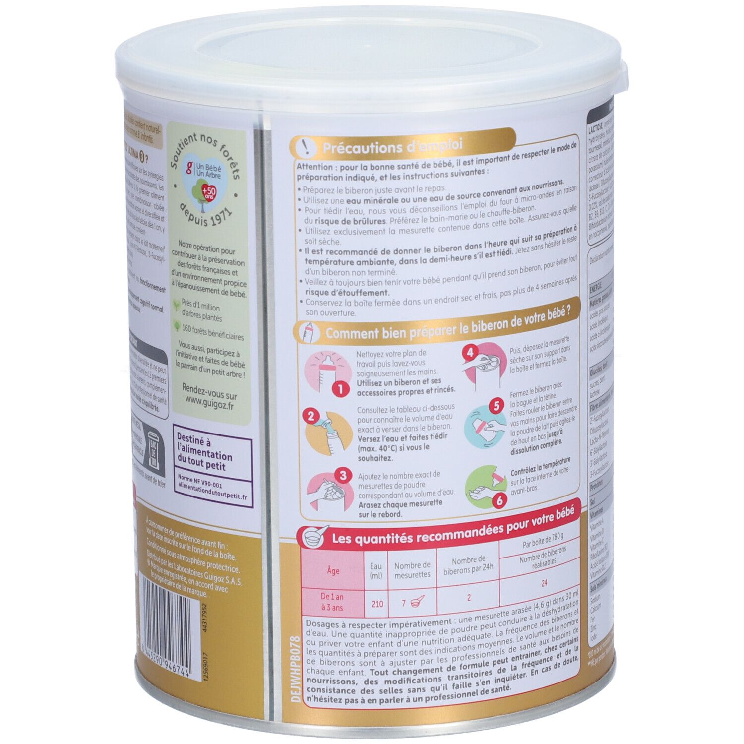 Guigoz Ultima 3 lait de croissance 780 g - Redcare Pharmacie