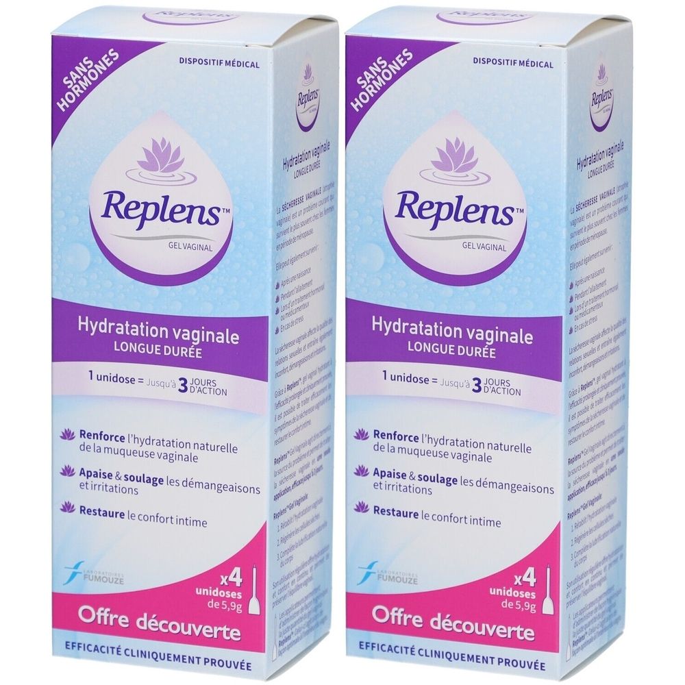 Replens Gel Vaginal Unidose 2x1 pc(s) - Redcare Pharmacie