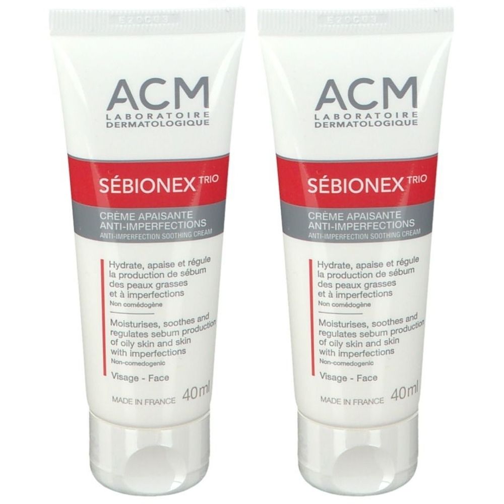 ACM SÉBIONEX TRIO Crème Apaisante Anti-Imperfections 2x40 ml - Redcare ...