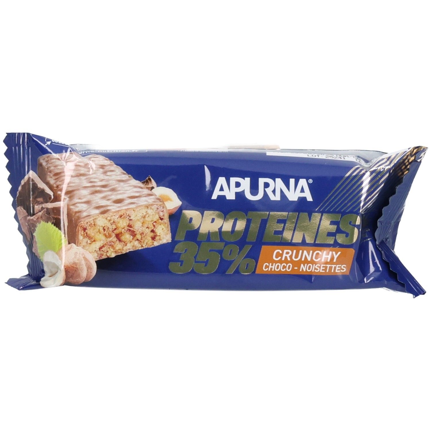 Apurna Barre Hyperprotéinée Cruncht 35% Choco-Noisettes 45 g - Redcare ...