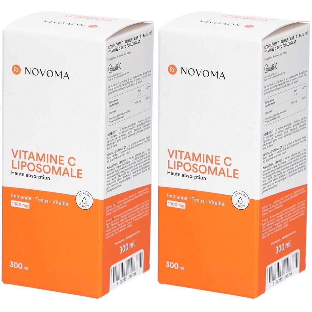 NOVOMA Vitamine C Liposomale Liquide 2x300 ml - Redcare Pharmacie