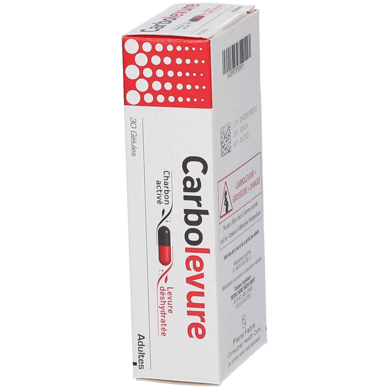 Carbolevure Adultes 30 pc(s) - Redcare Pharmacie