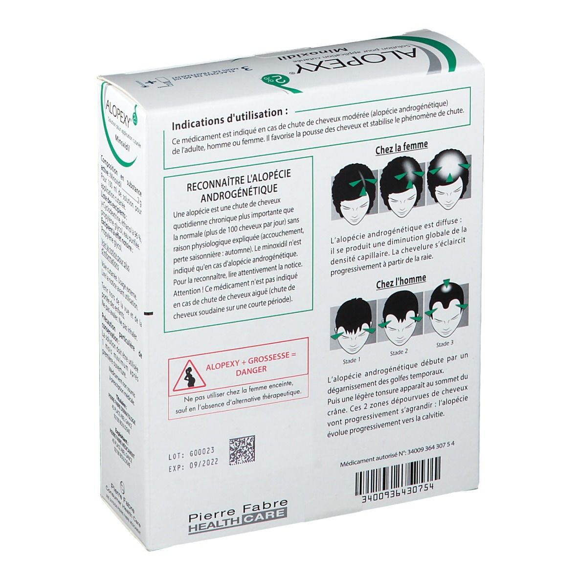 Alopexy® 2 % 180 ml - Redcare Pharmacie