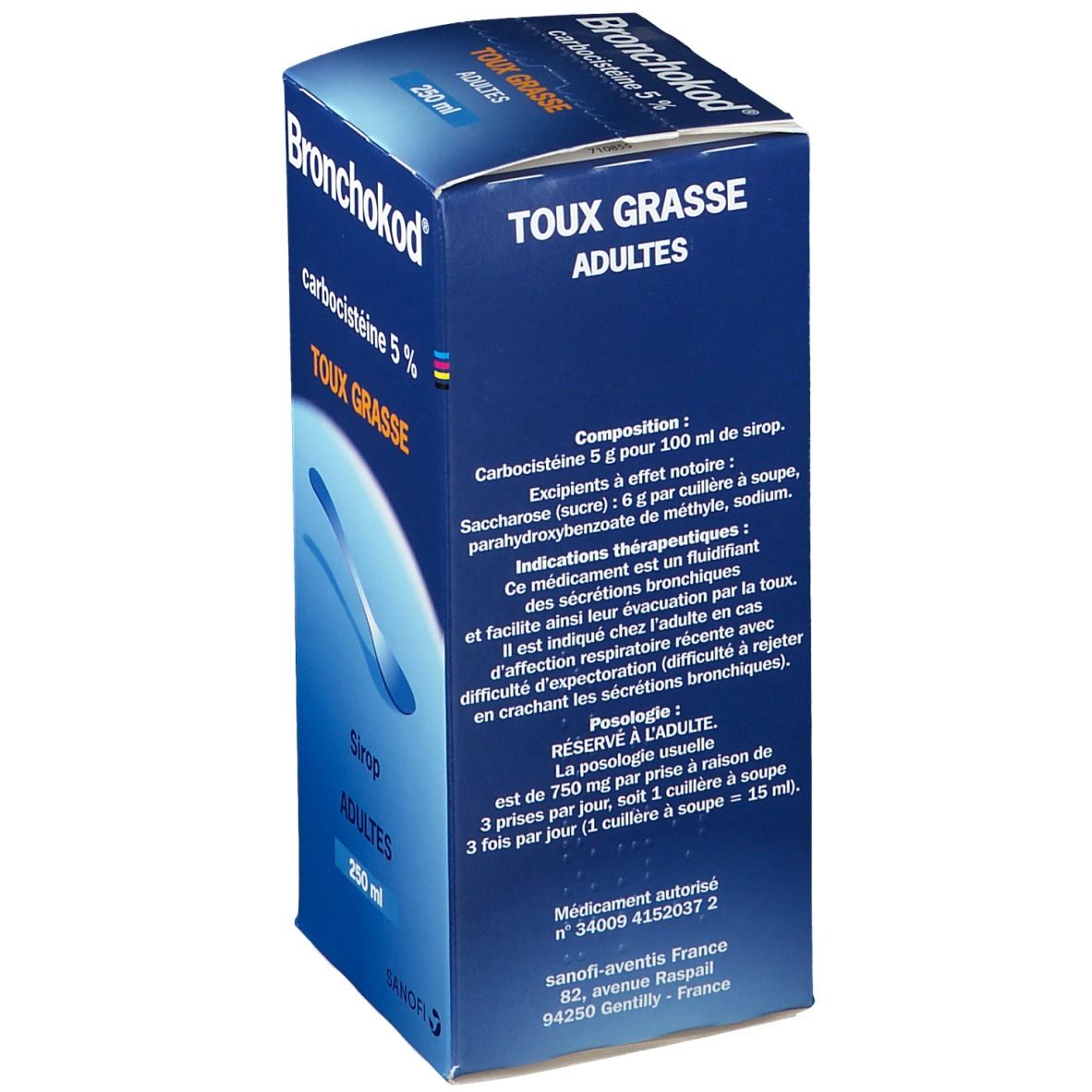 Bronchokod® carbocistéine 5 % 250 ml - Redcare Pharmacie