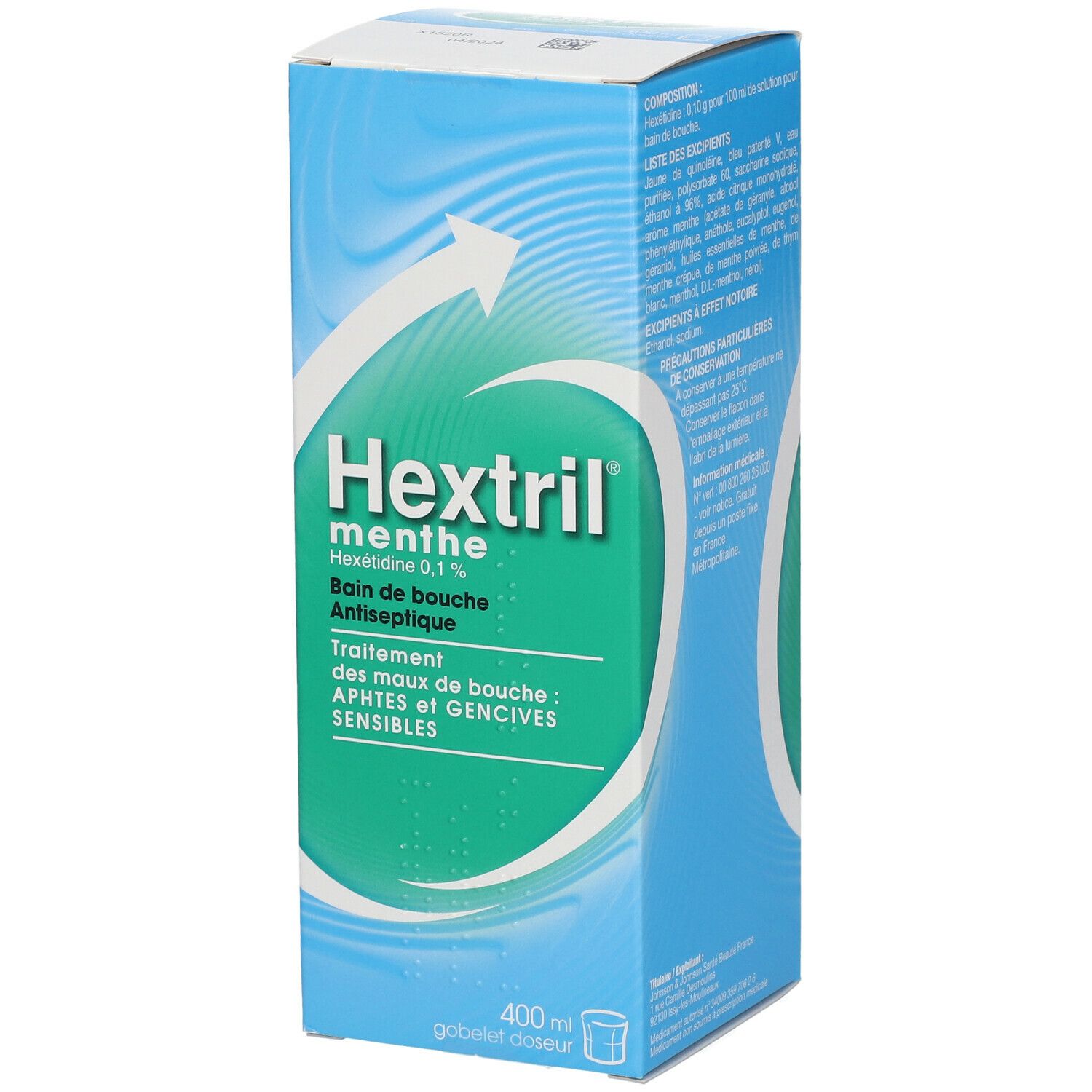 Hextril® menthe 400 ml - Redcare Pharmacie