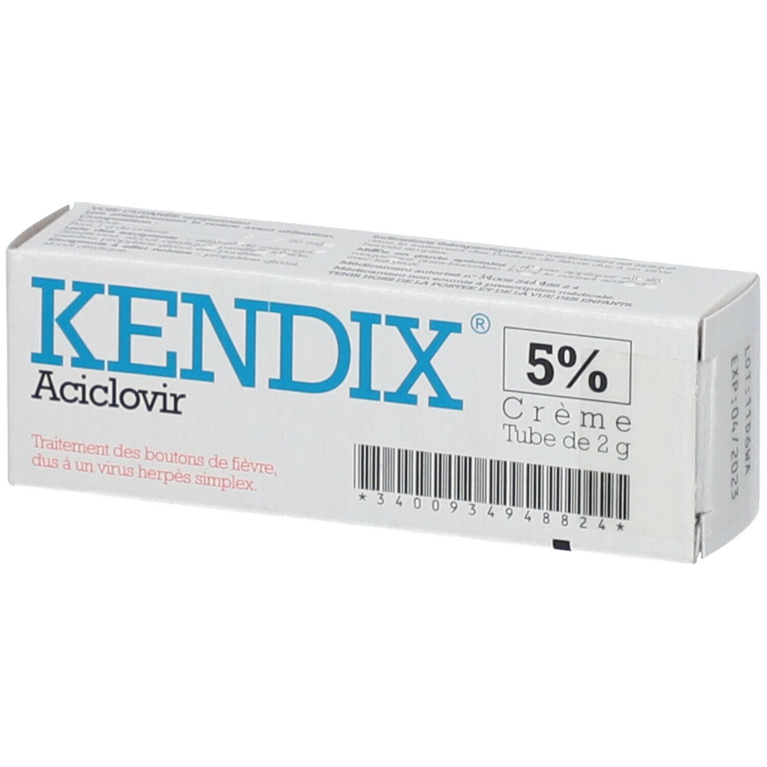 Kendix® Aciclovir 5% 2 g - Redcare Pharmacie