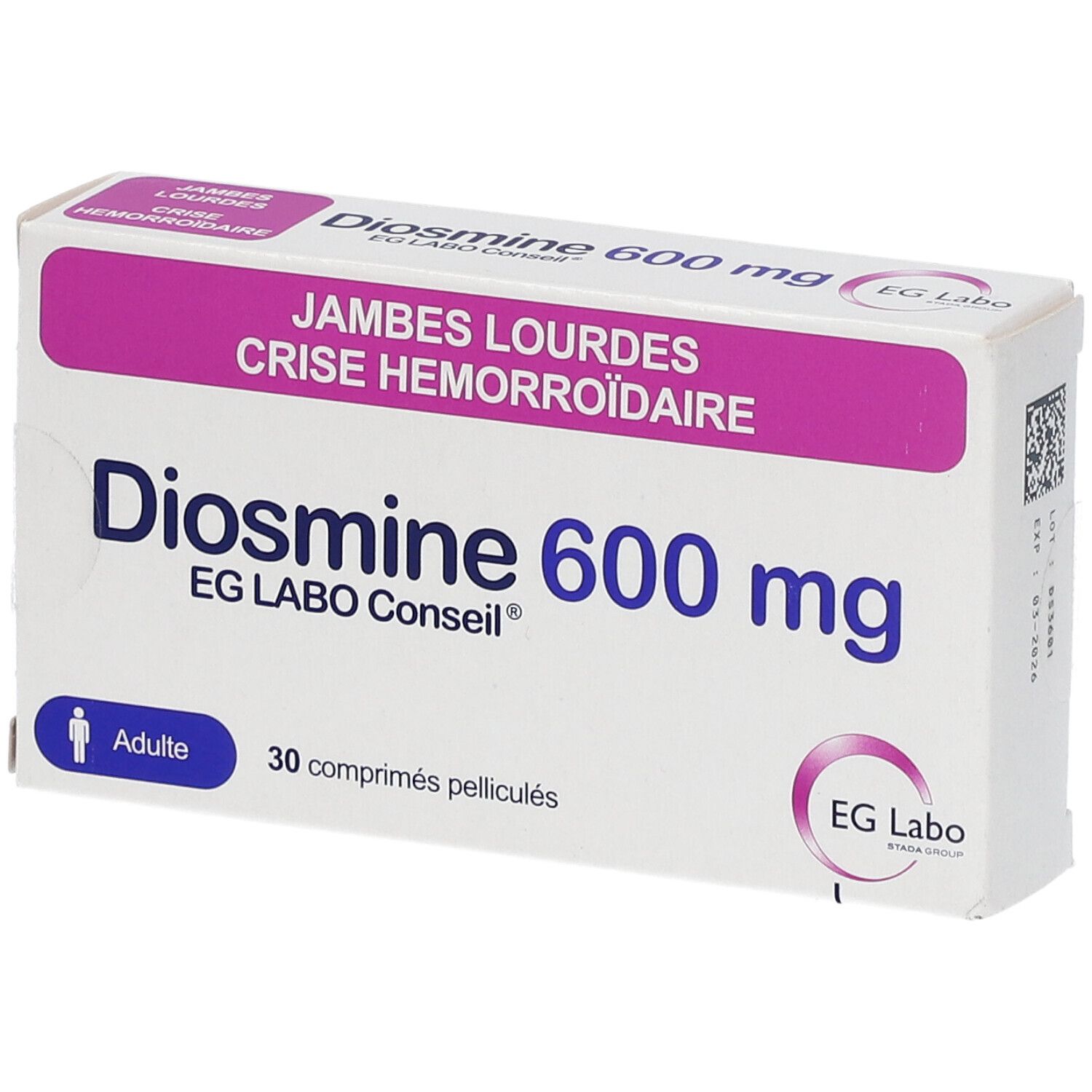 Diosmine EG LABO Conseil® 600 mg 30 pc(s) - Redcare Pharmacie