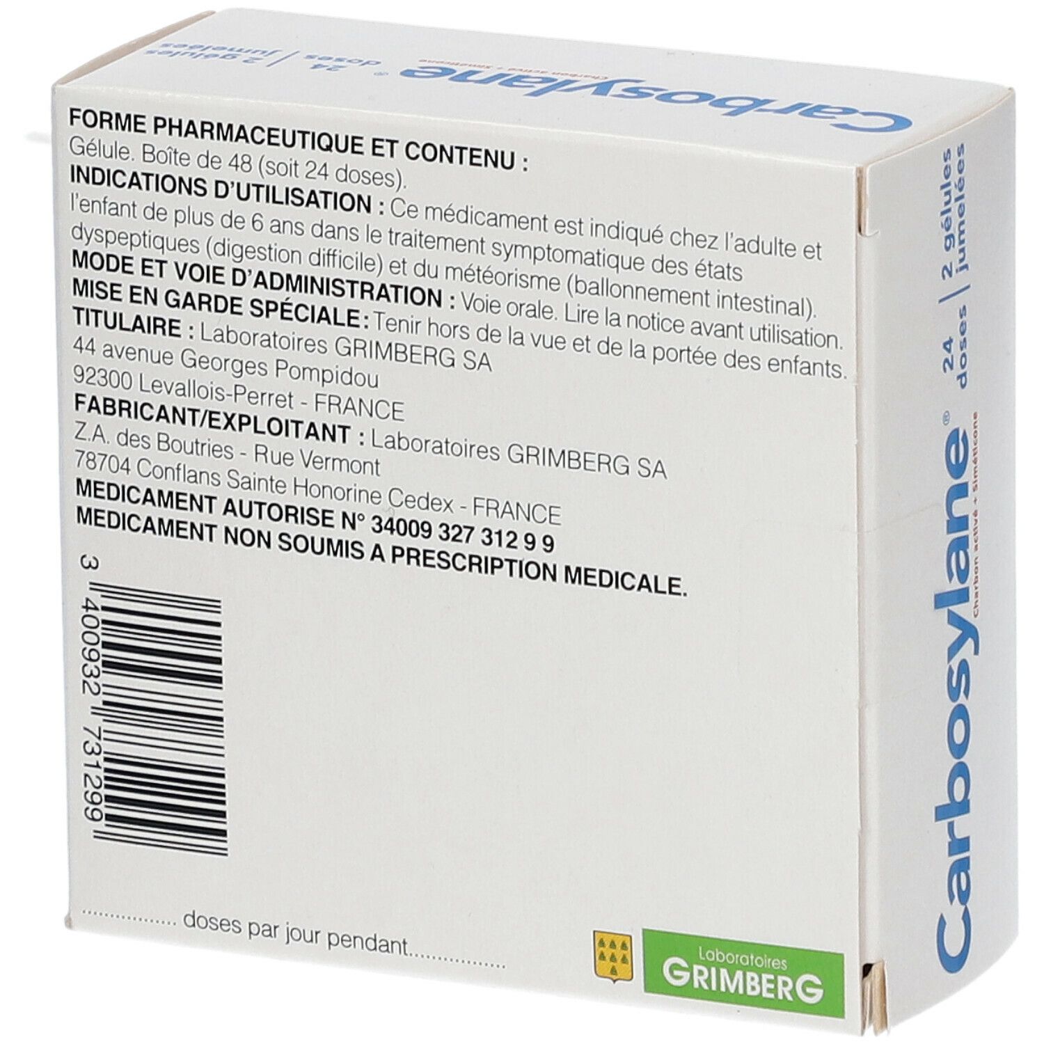 Carbosylane® 24 pc(s) - Redcare Pharmacie