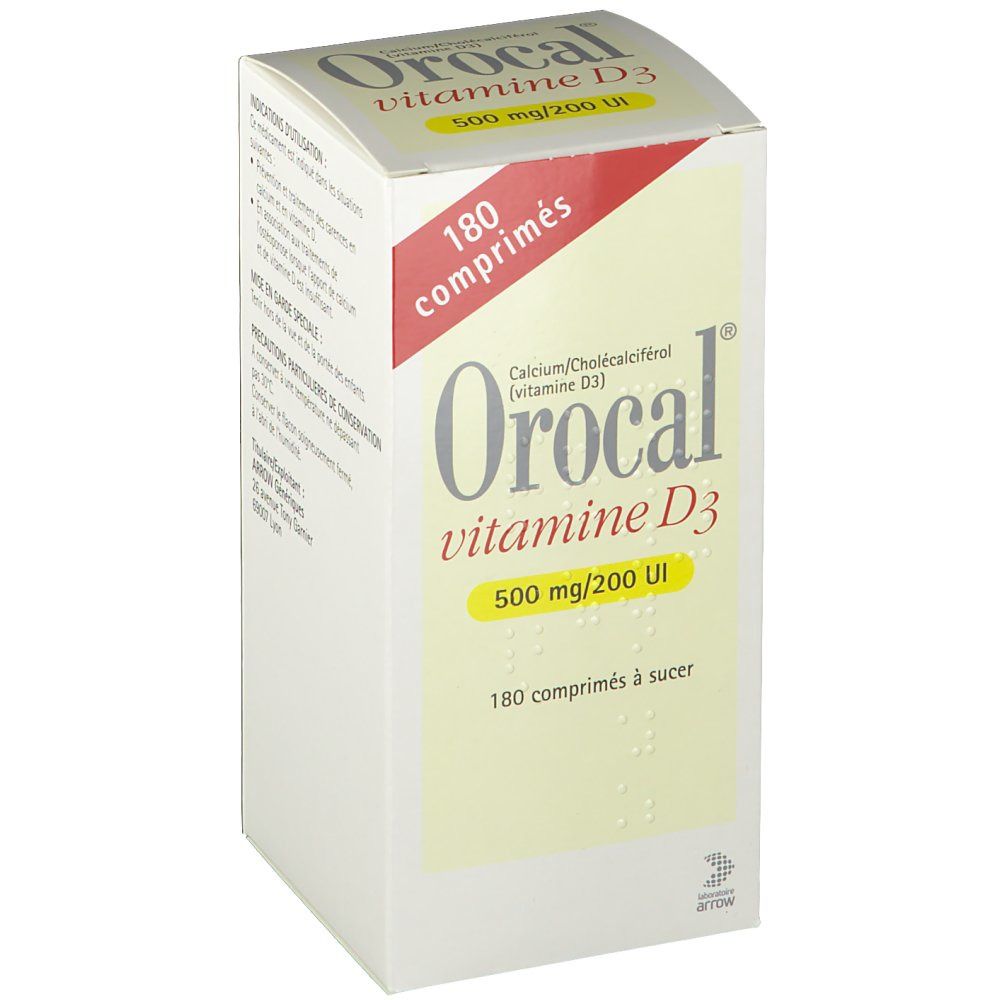 Orocal® Vitamine D3 180 pc(s) - Redcare Pharmacie