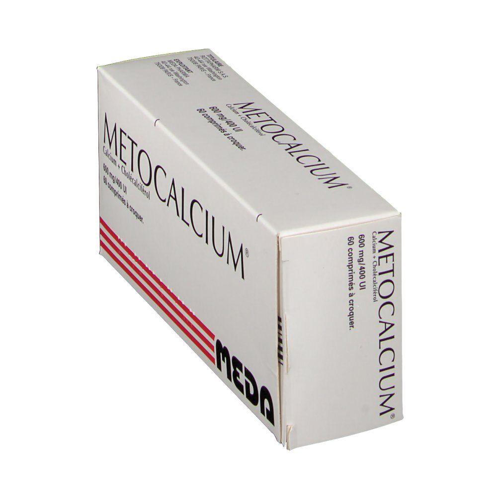Metocalcium 600 mg/400 UI 60 pc(s) - Redcare Pharmacie