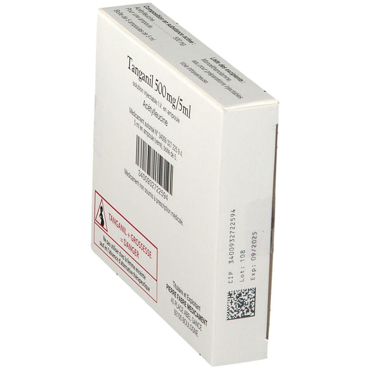 Tanganil® 500 mg/5 ml 5 pc(s) - Redcare Pharmacie