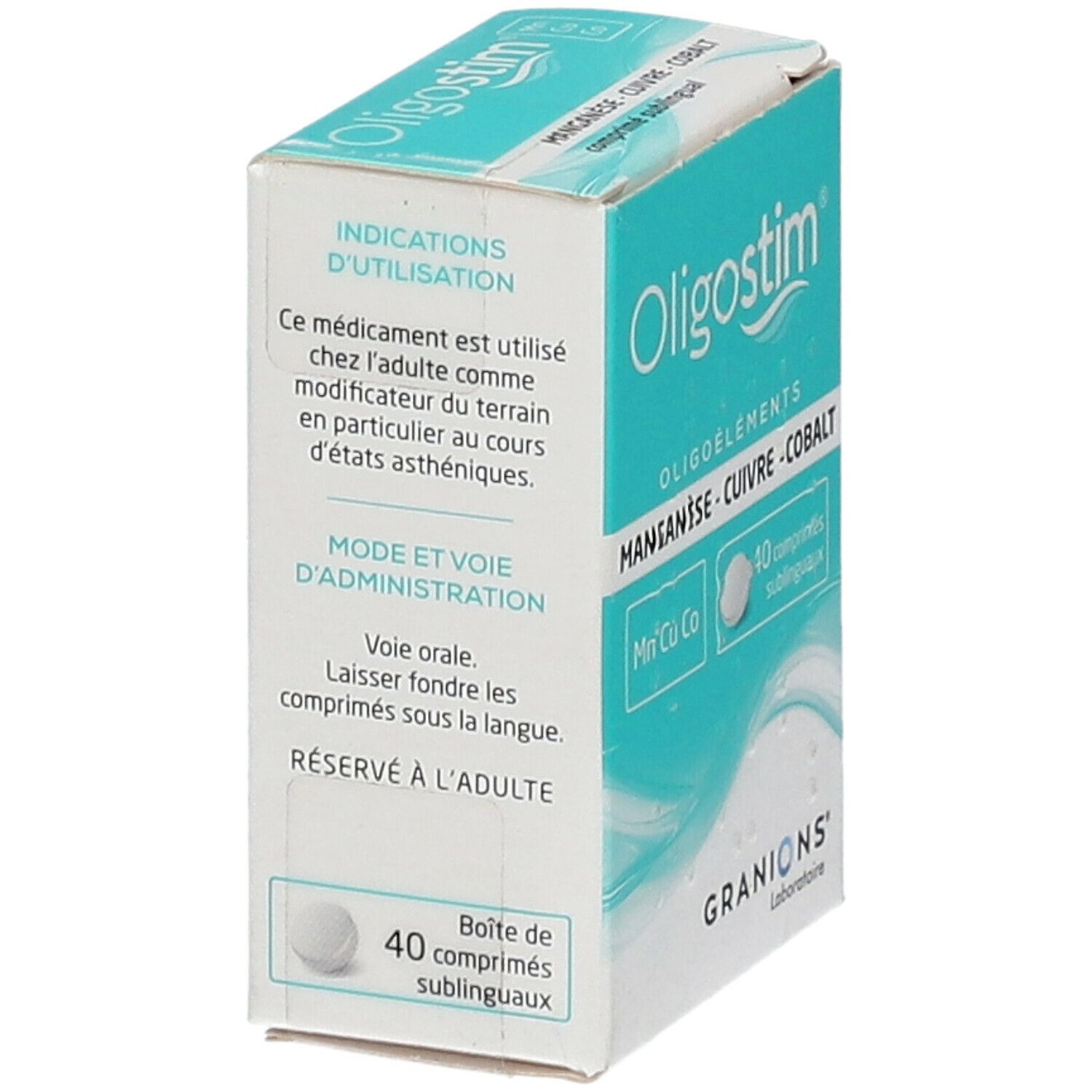 Laboratoire des Granions® Manganèse Cuivre Cobalt 40 pc(s) - Redcare ...