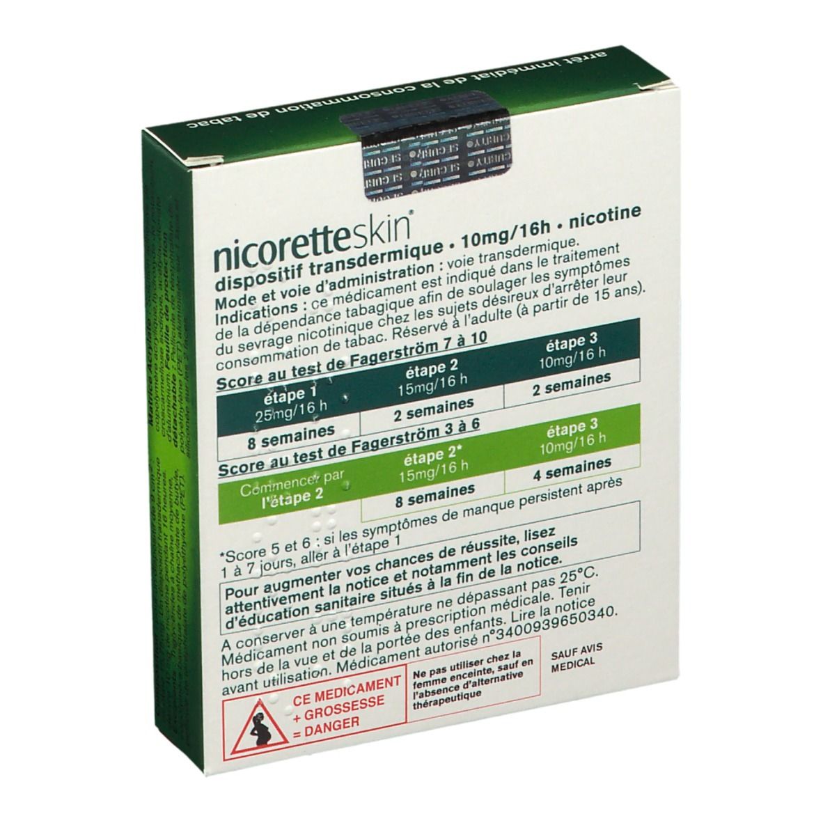 nicoretteskin® 10 mg/16h 7 pc(s) - Redcare Pharmacie