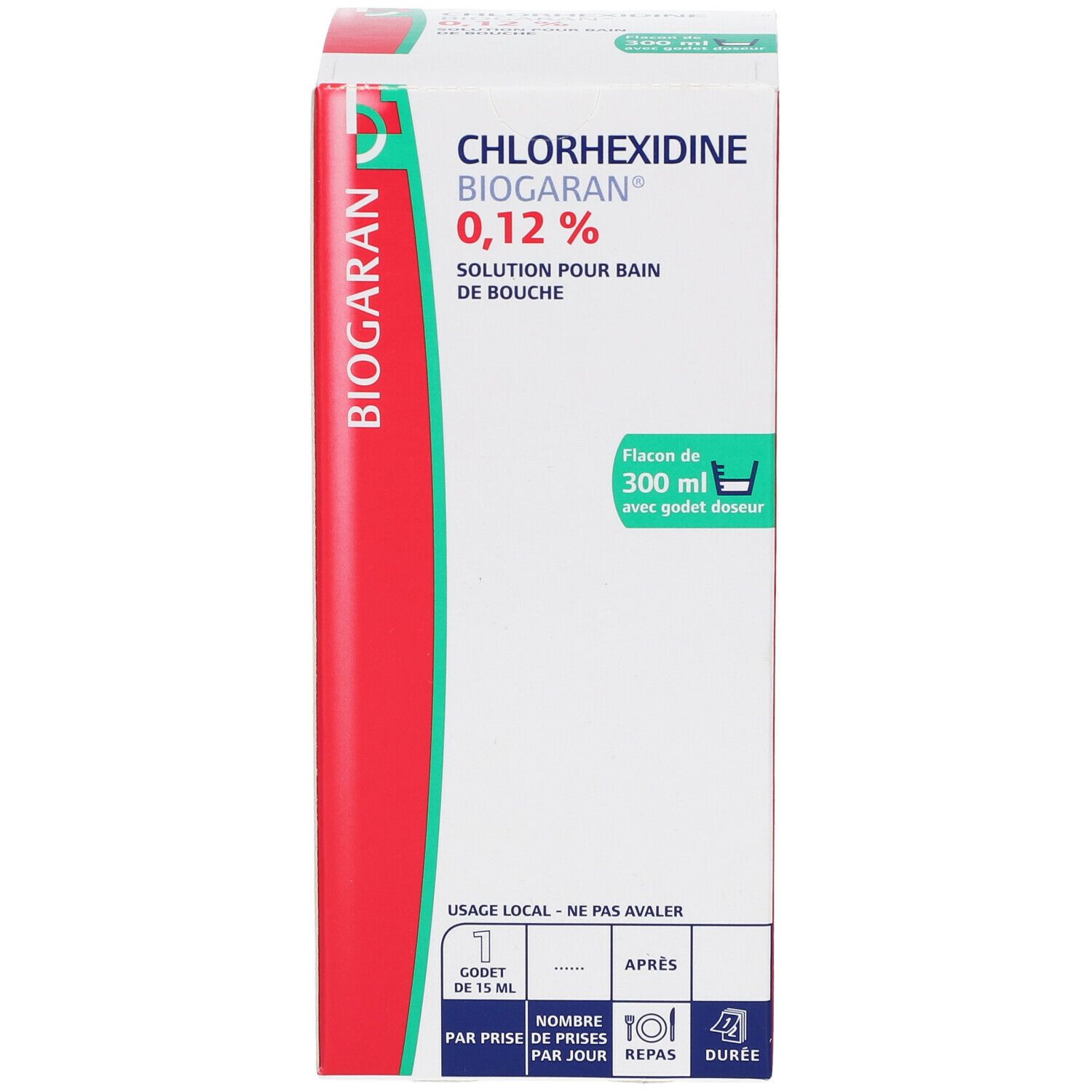 Chlorhexidine BIOGARAN 0,12 % 300 ml - Redcare Pharmacie