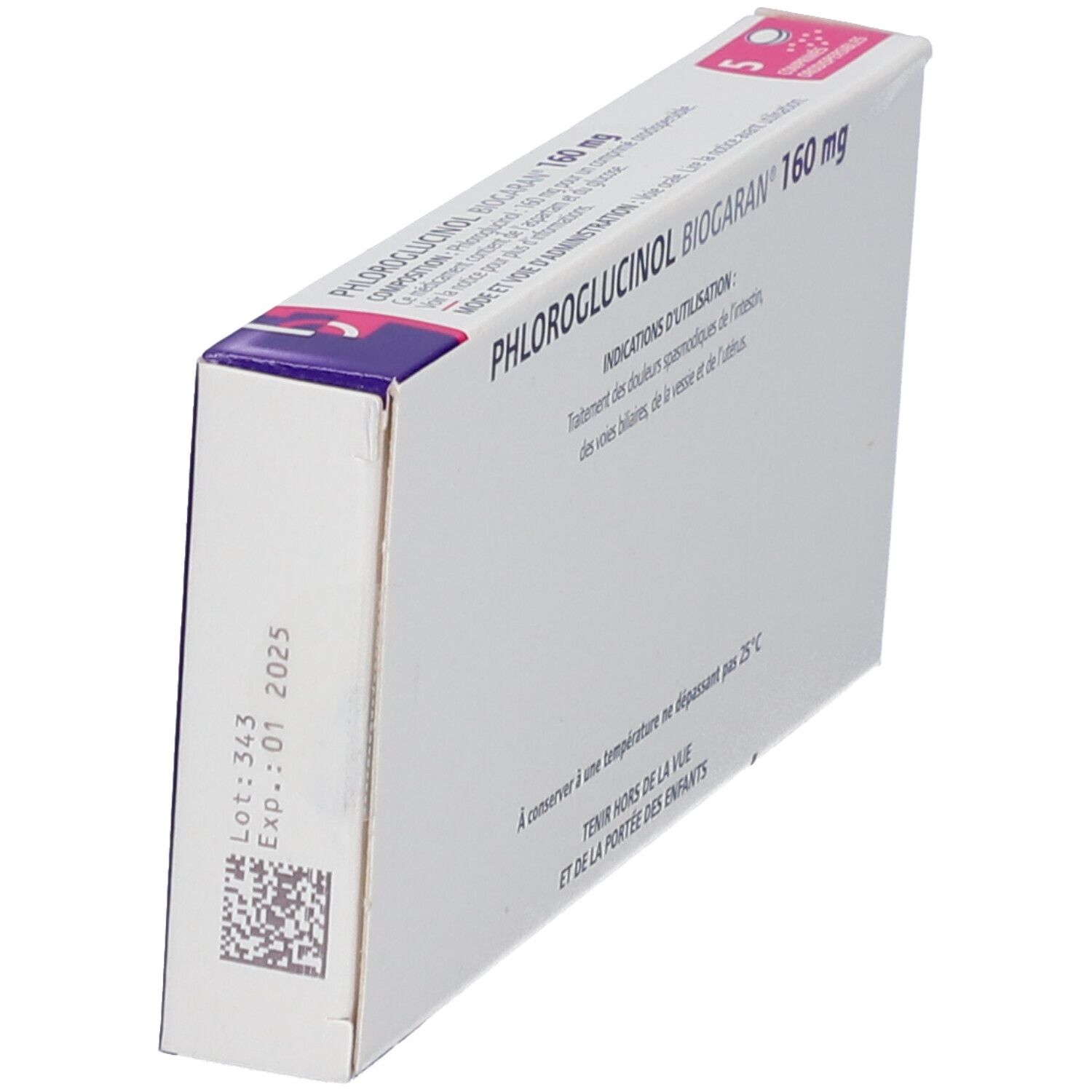 Phloroglucinol BIOGARAN 160 mg 5 pc(s) - Redcare Pharmacie