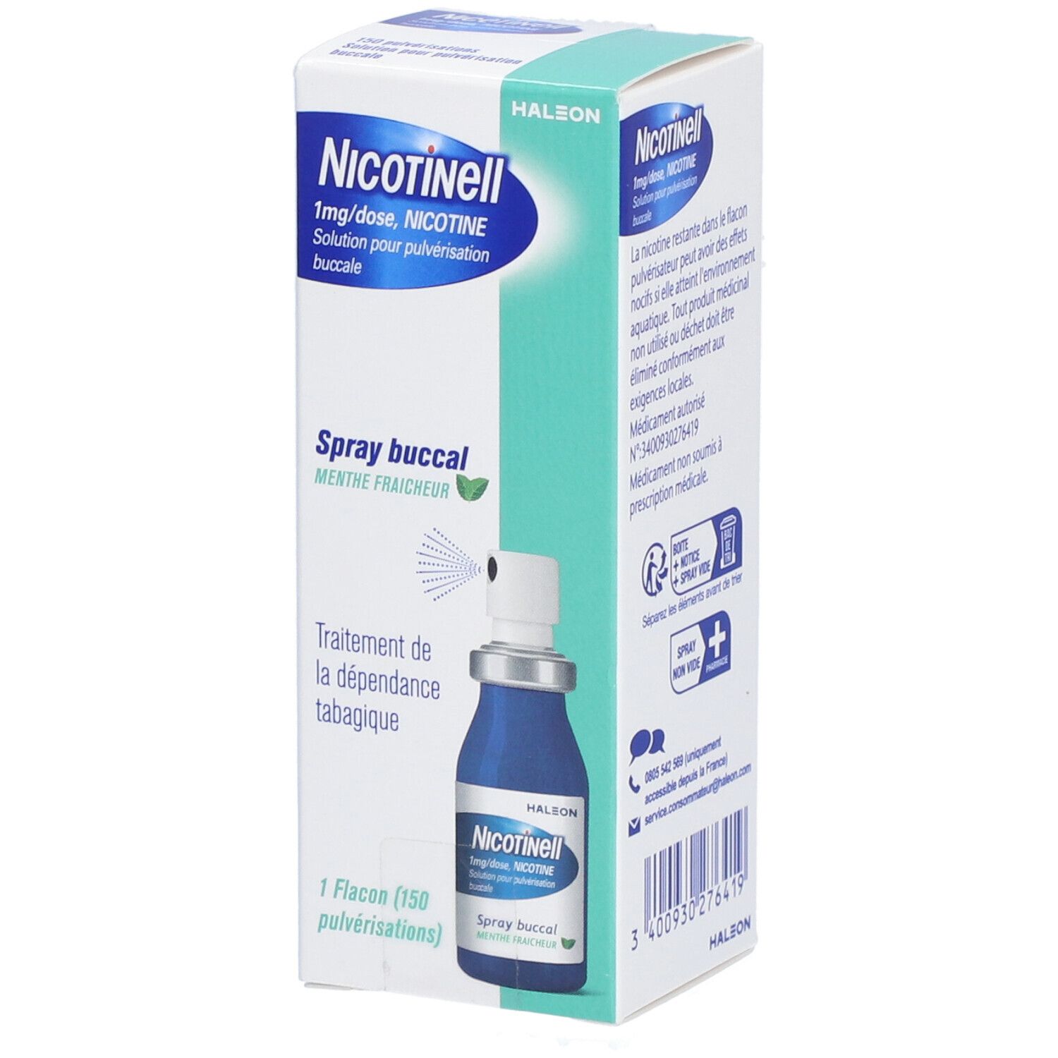 Nicotinell Spray Buccal Menthe Fraîcheur 1 mg/dose 13,2 ml - Redcare Pharmacie